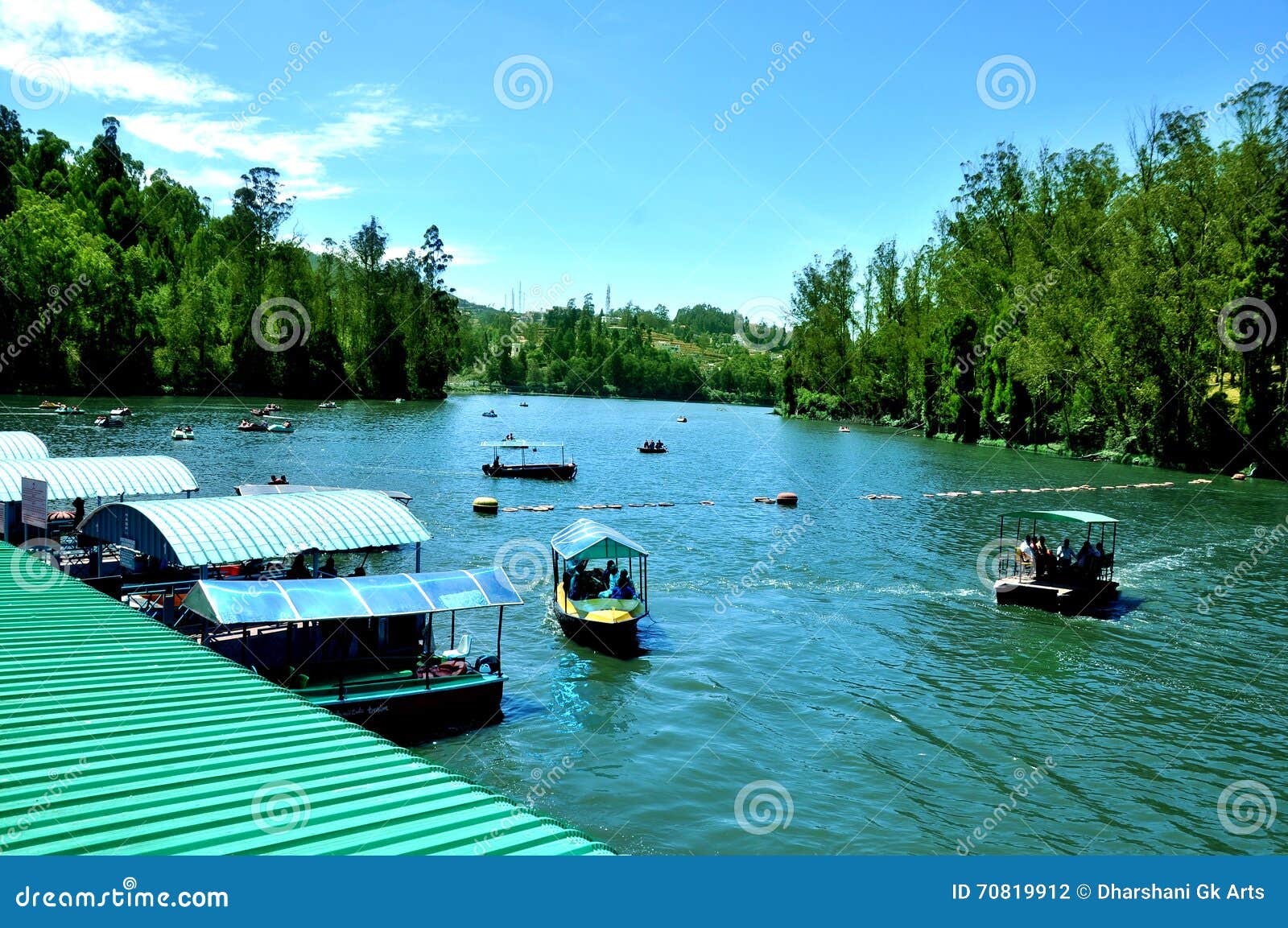Lake and boating places stock photo. Image of beautiful - 70819912
