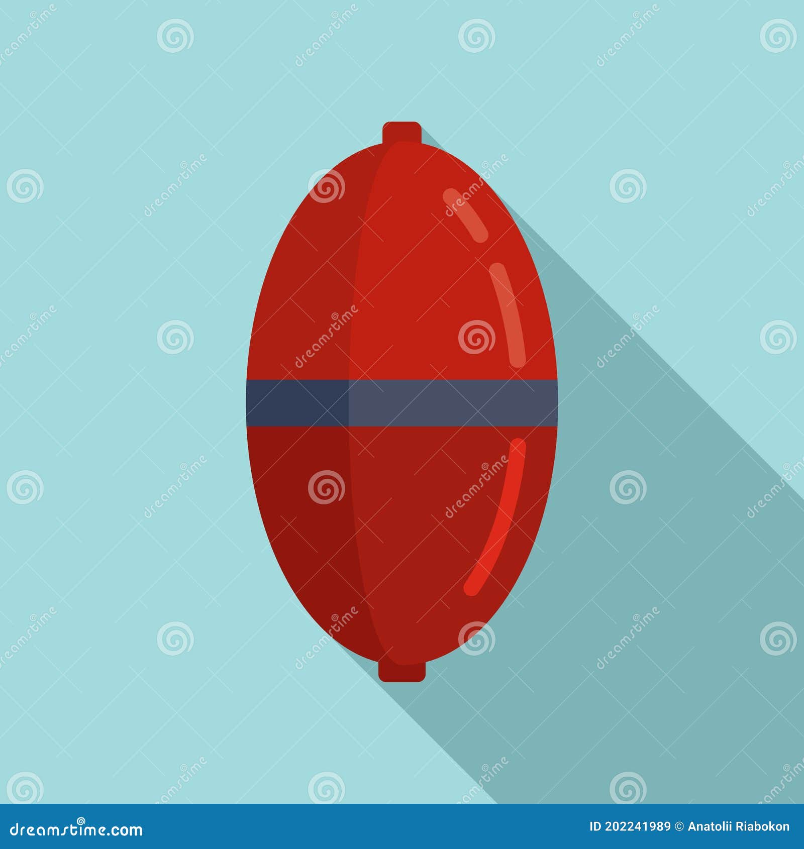 Lake Bobber Icon, Flat Style Stock Vector - Illustration of catch, fish ...