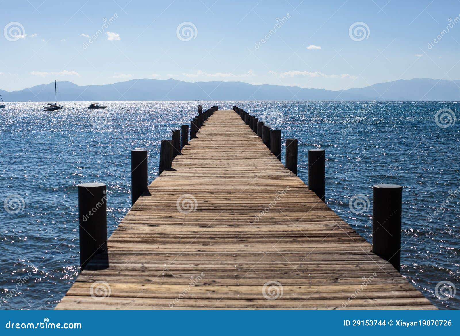 Lake bridge sunny stock photo. Image of tahoe, landscape - 29153744