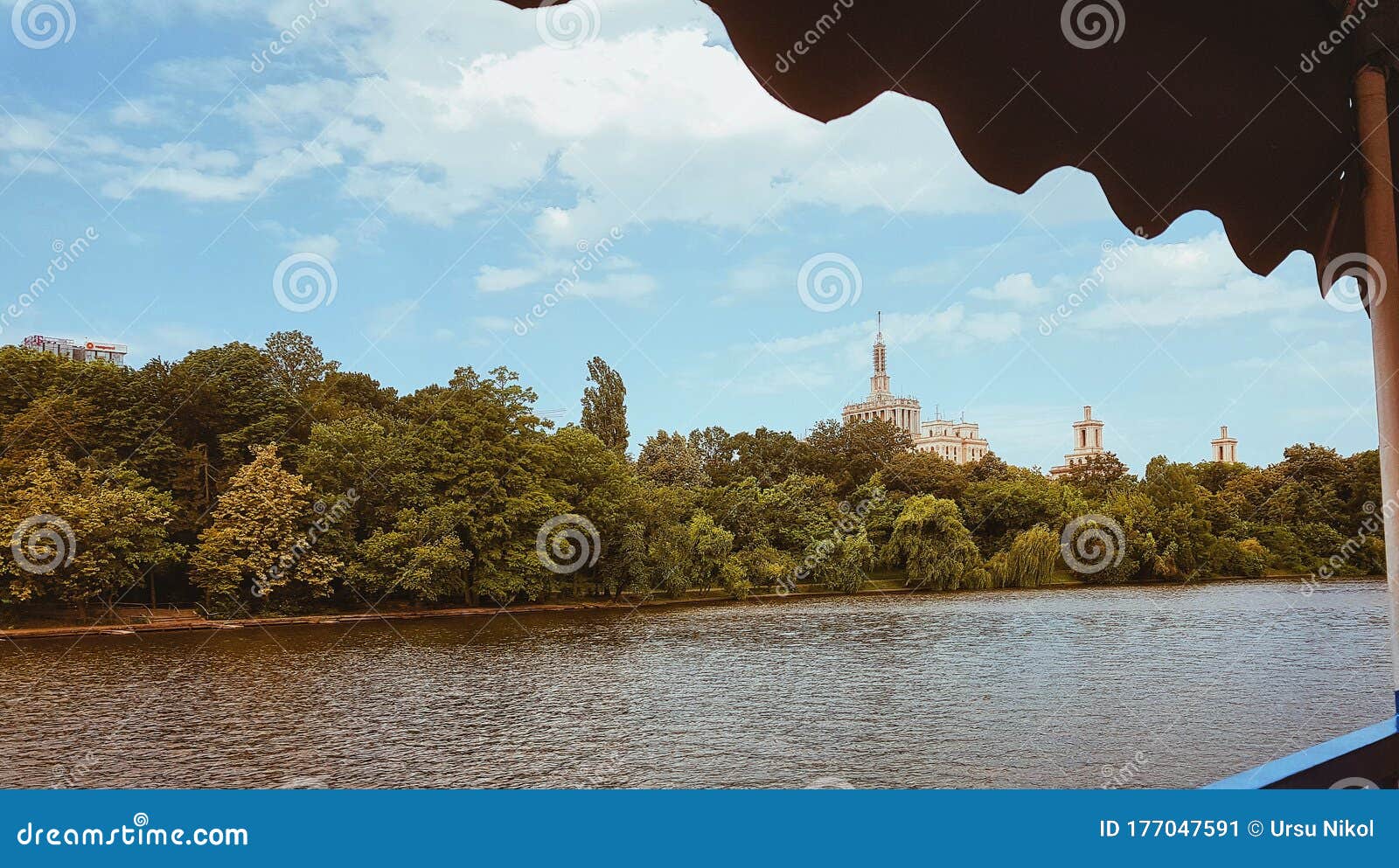Lake in Bucharest stock image. Image of nature, bucharest - 177047591