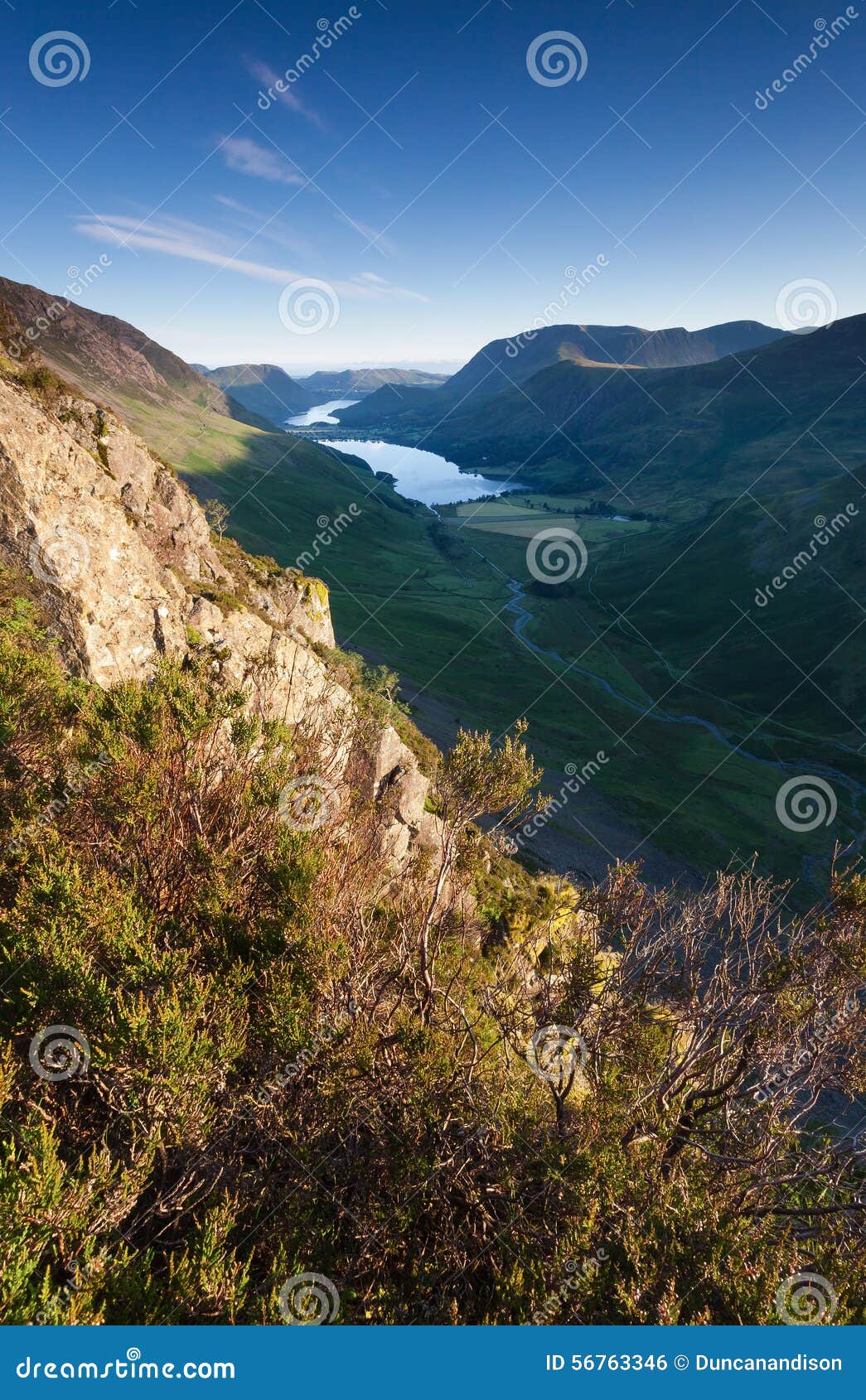 Lake Buttermere stock photo. Image of cloud, district - 56763346