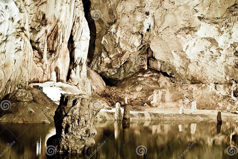 Lake in cave stock photo. Image of formation, geologic - 26563656