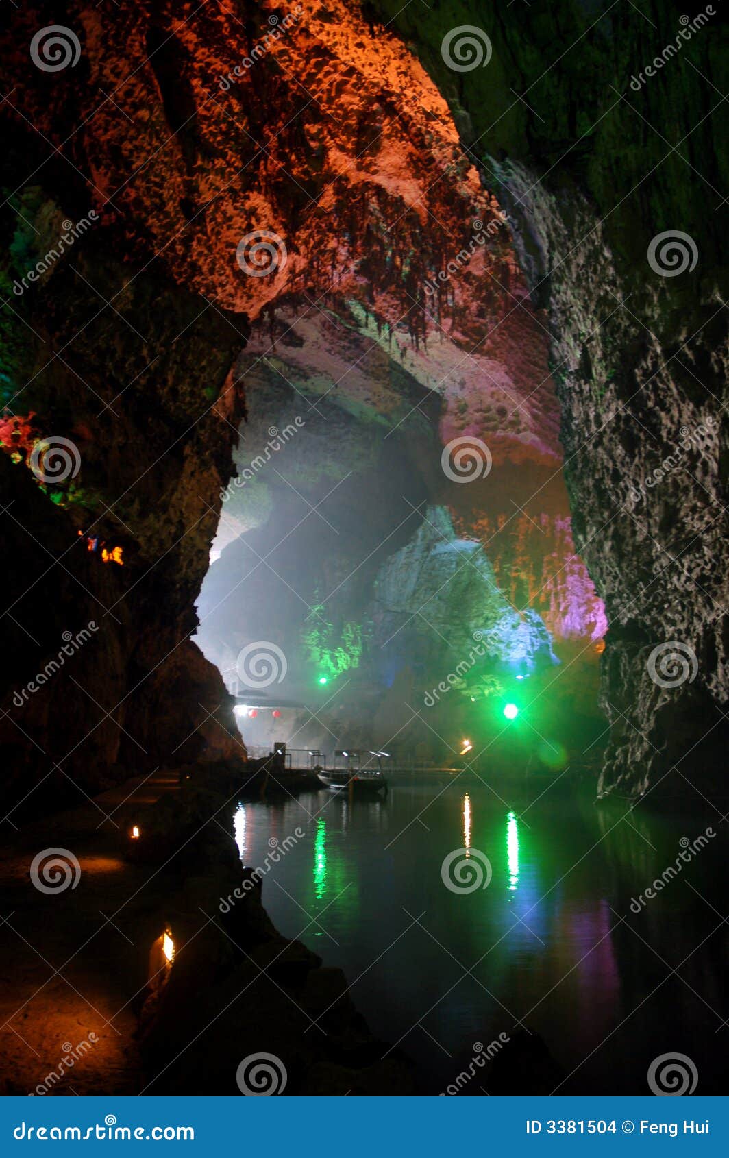 Lake in cave stock photo. Image of house, cave, history - 3381504