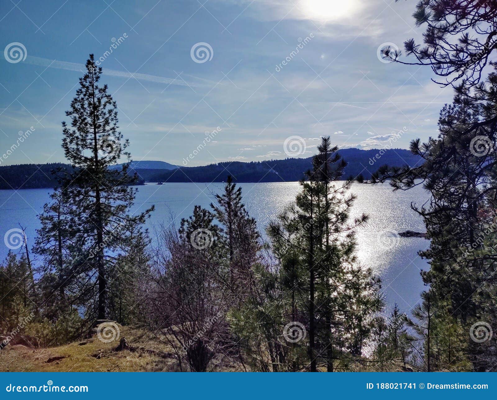 Lake CDA stock image. Image of morning, lake, outdoors - 188021741