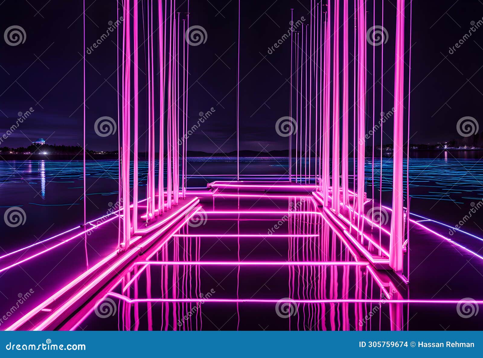 On the Lake, a Channel Space Constructed Stock Photo - Image of design ...