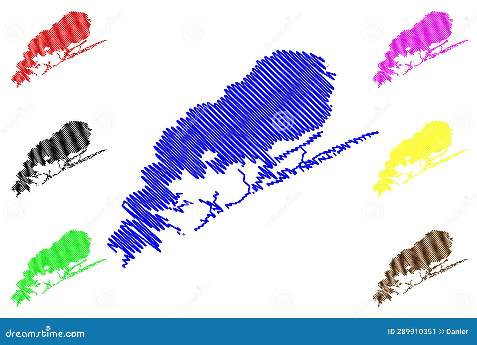 Lake Chilika (Republic of India) Stock Vector - Illustration of simple ...