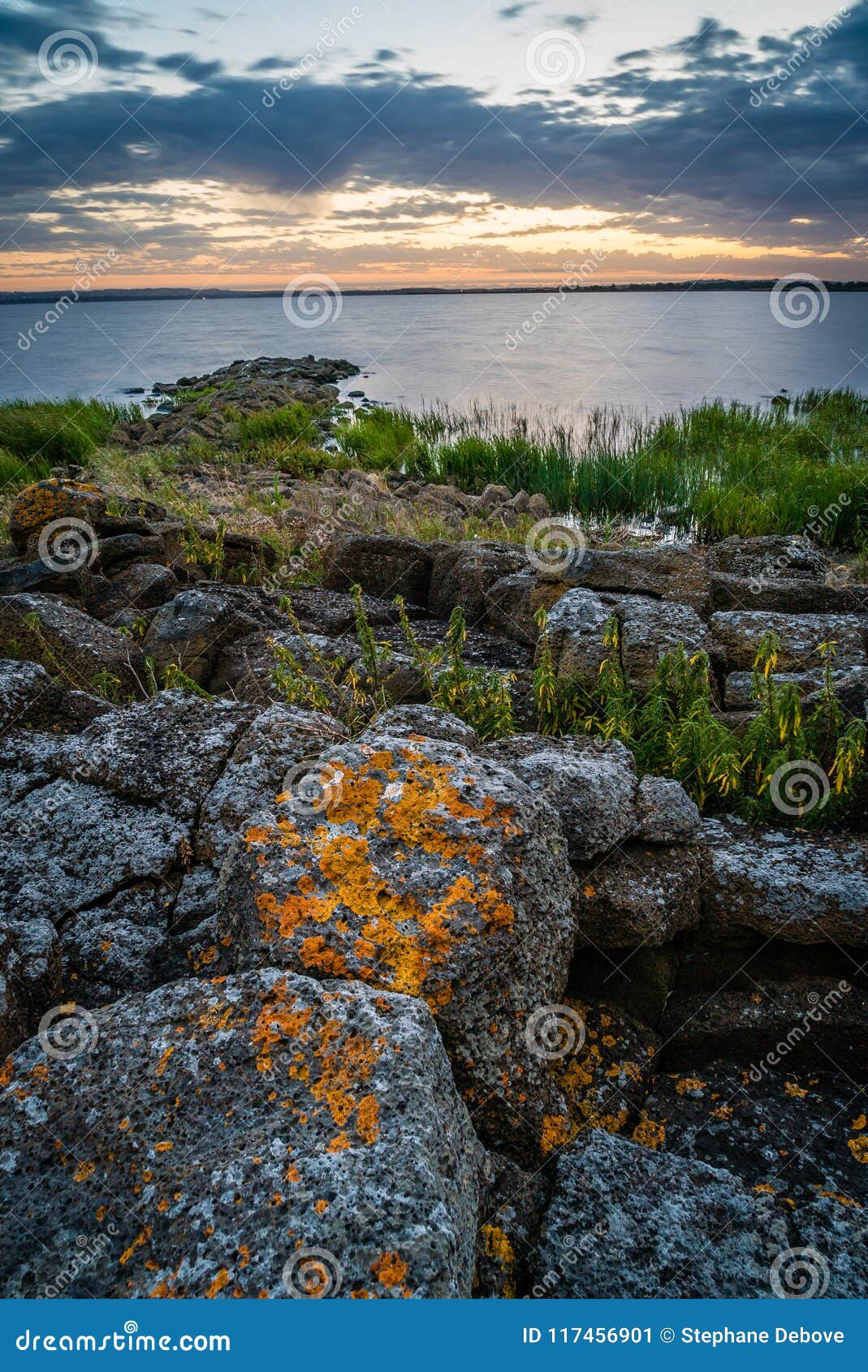Lake Colac before Sunrise in the Summer Stock Image - Image of summer ...