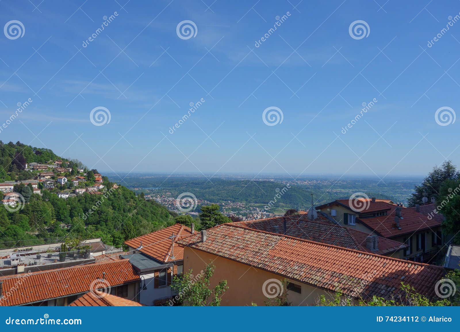 Lake Como in Brunate stock photo. Image of como, nature - 74234112