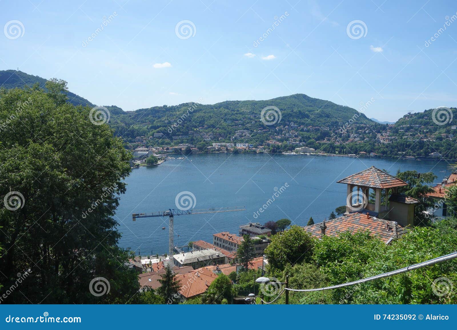 Lake Como in Brunate stock photo. Image of scene, lake - 74235092