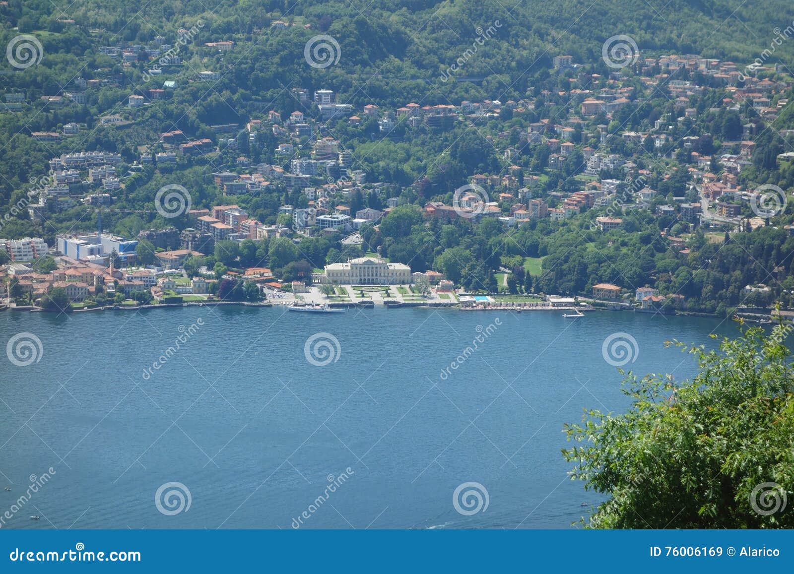 Lake Como in Brunate stock image. Image of italian, panorama - 76006169