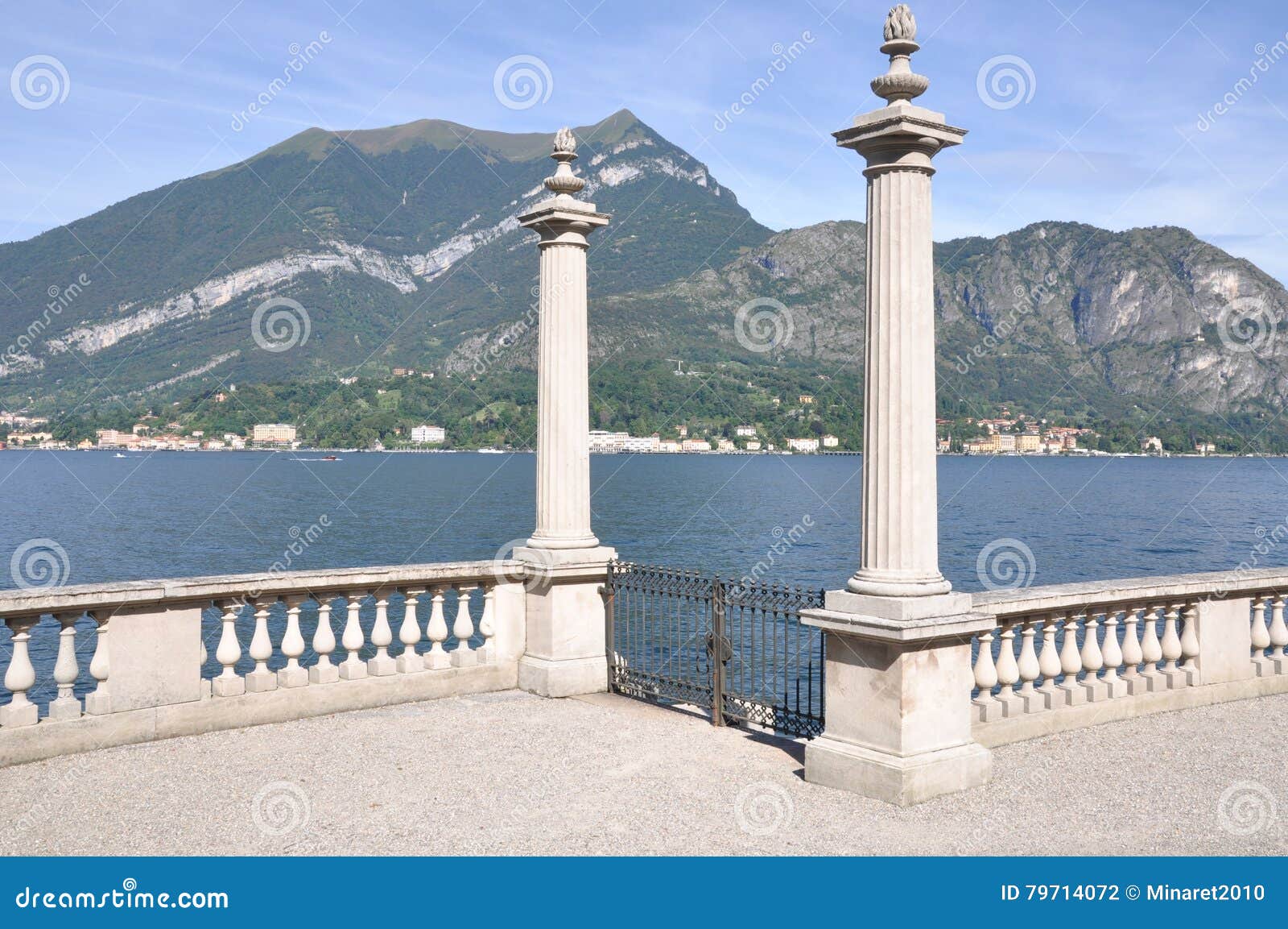 Lake Como, Gate To the Lake Stock Photo - Image of european ...