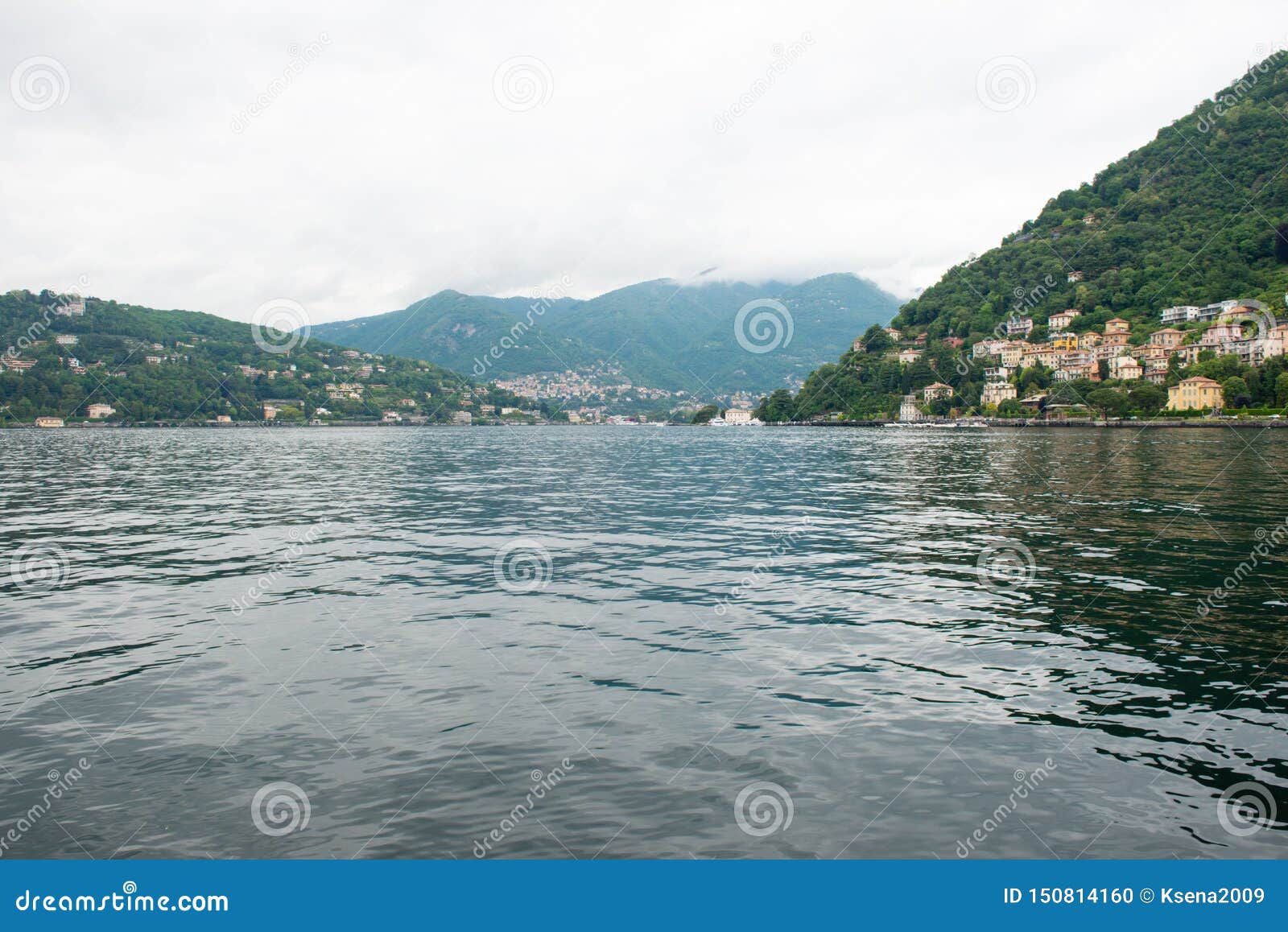 Lake Como Landscape in Spring Stock Photo - Image of travel, como ...