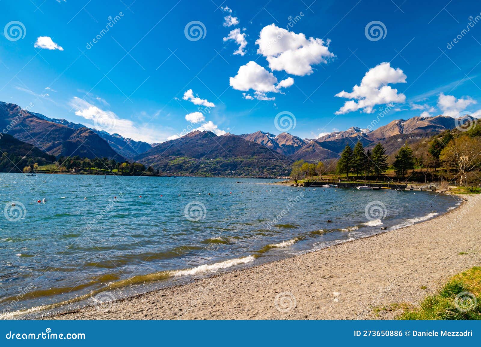 Lake Como, Photographed from Colico. Stock Photo - Image of tourists ...