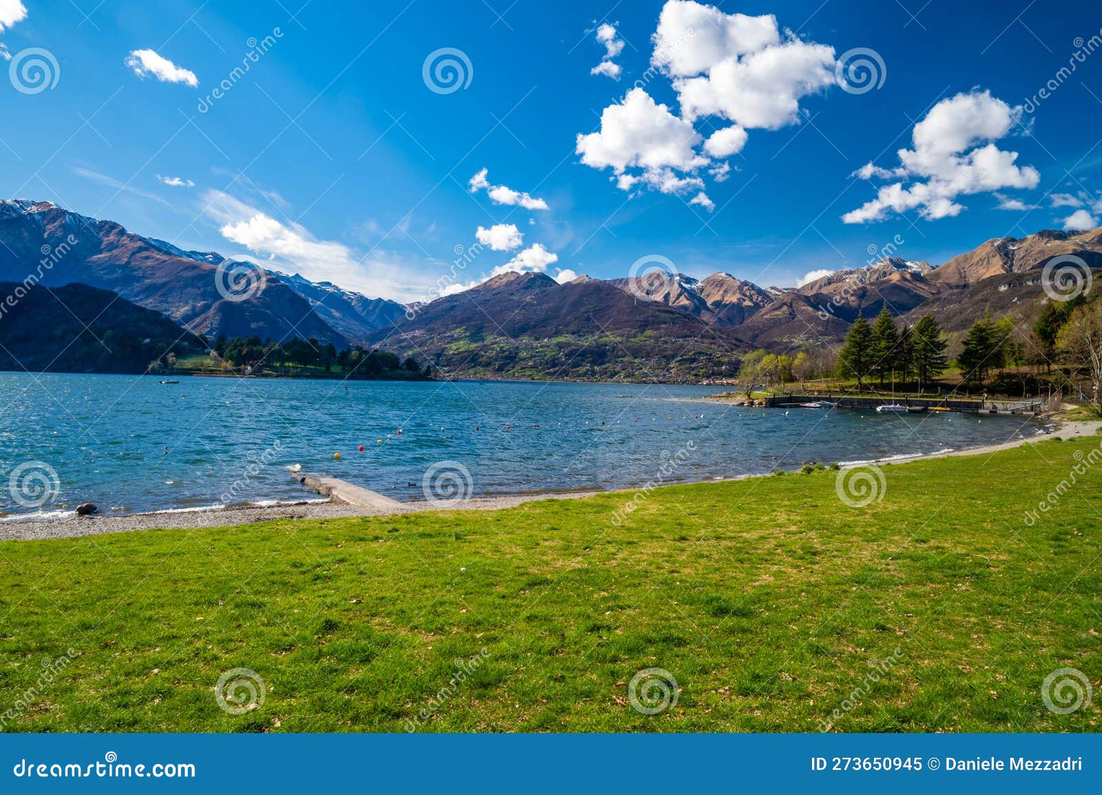Lake Como, Photographed from Colico. Stock Image - Image of tourism ...