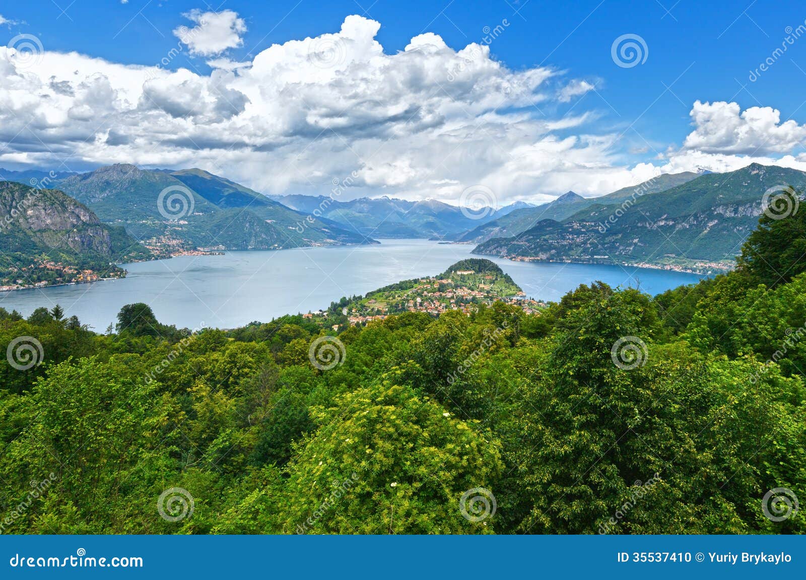 Lake Como view (Italy) stock photo. Image of lake, alpine - 35537410