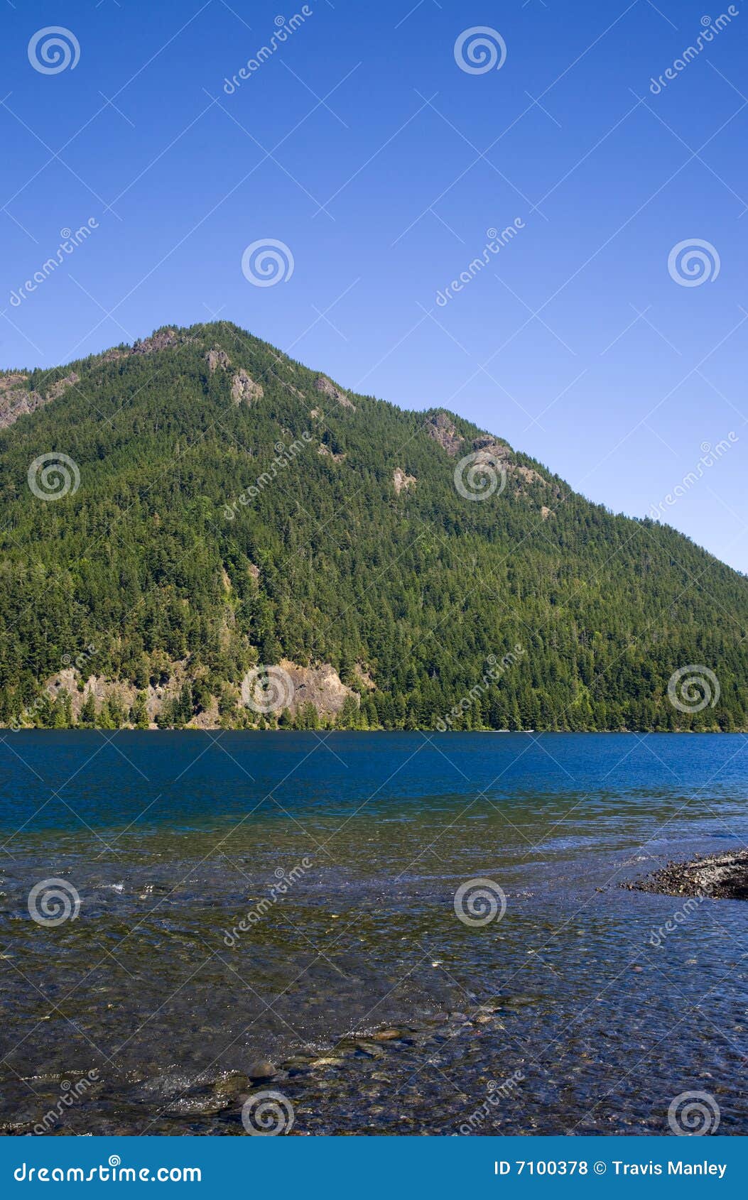 Lake Crescent stock photo. Image of summer, countryside - 7100378