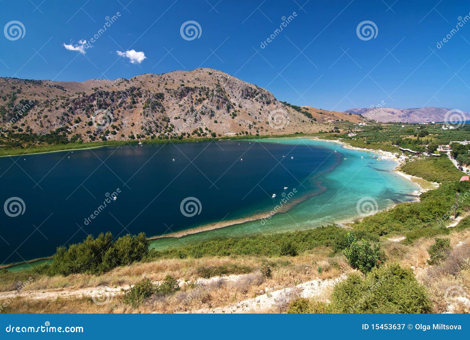 Lake on Crete stock image. Image of environment, color - 15453637