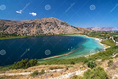 Lake on Crete stock image. Image of environment, color - 15453637