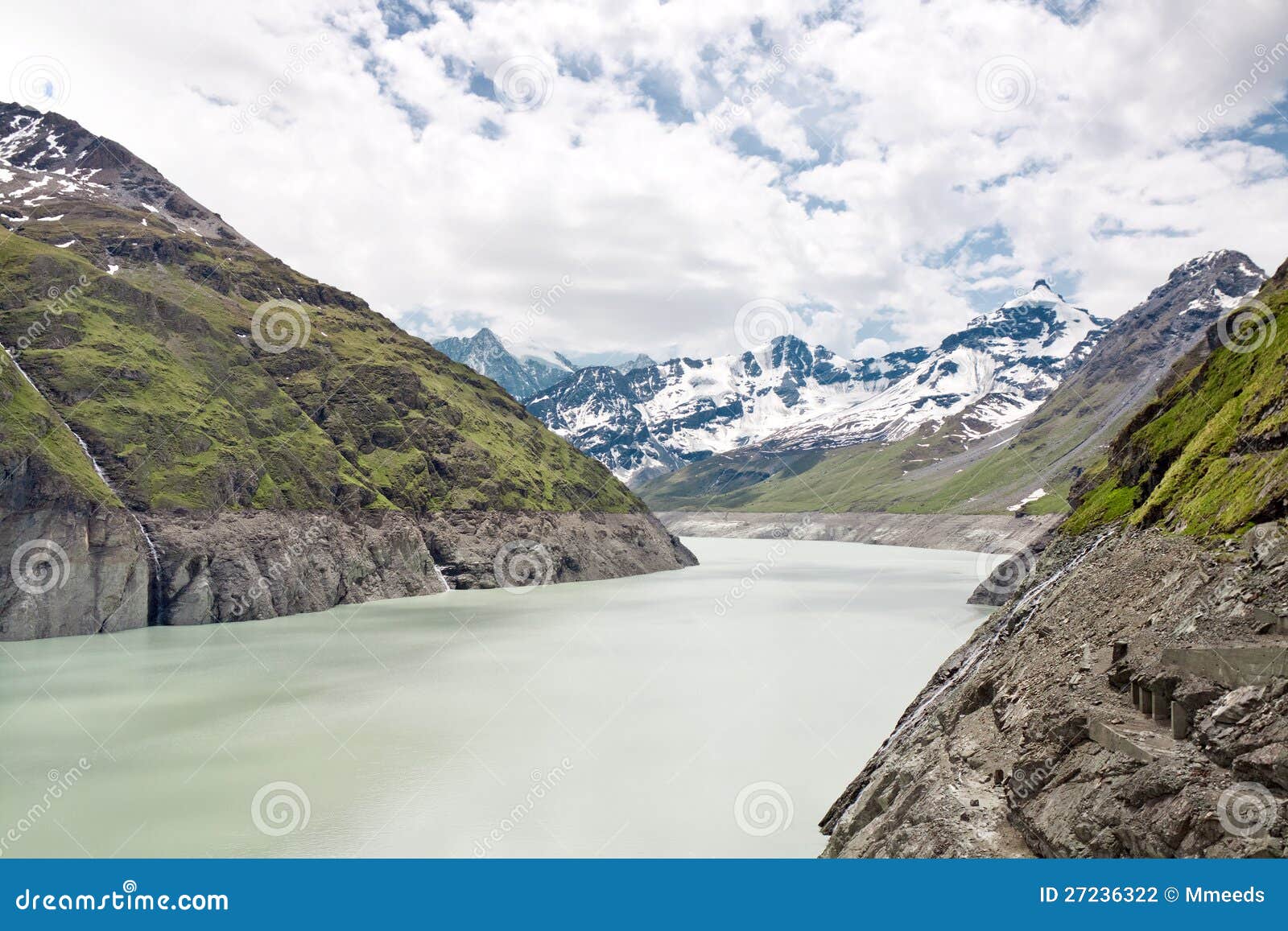 Lake Dix. Dam Grand Dixence Stock Photo - Image of lake, bund: 27236322