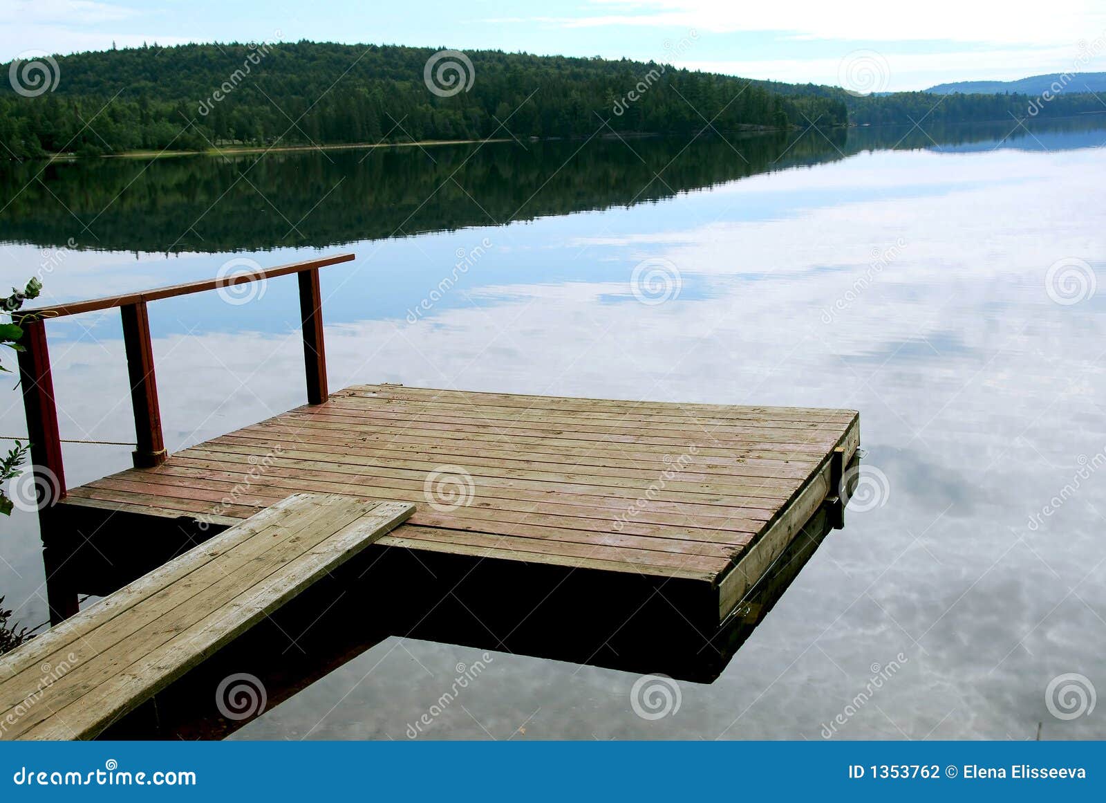 Lake dock stock photo. Image of beautiful, relaxation - 1353762