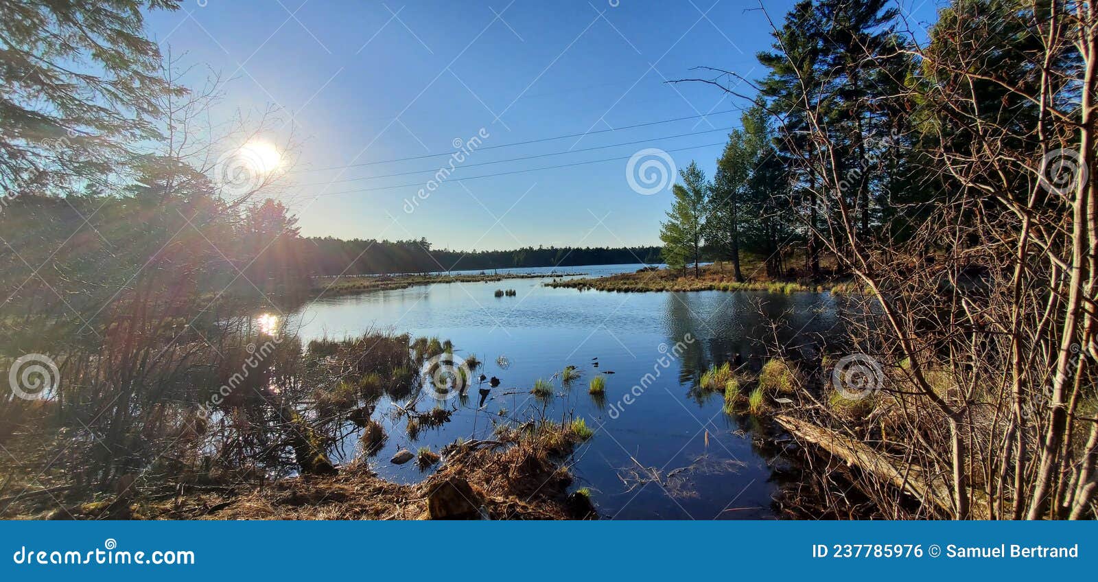 Lake dodge calabogie stock photo. Image of landscape - 237785976