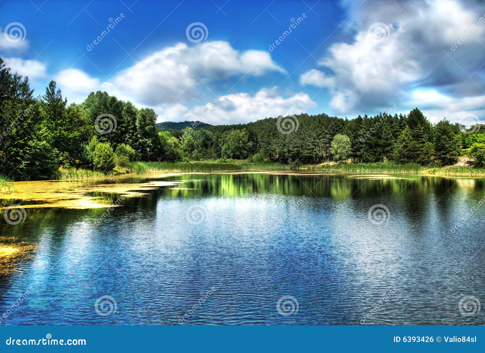 Lake of Dream hdr stock photo. Image of panoramic, spring - 6393426