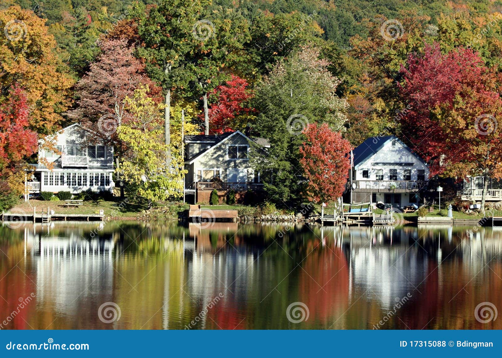 Lake Dunmore in the Fall stock photo. Image of ecotourism - 17315088