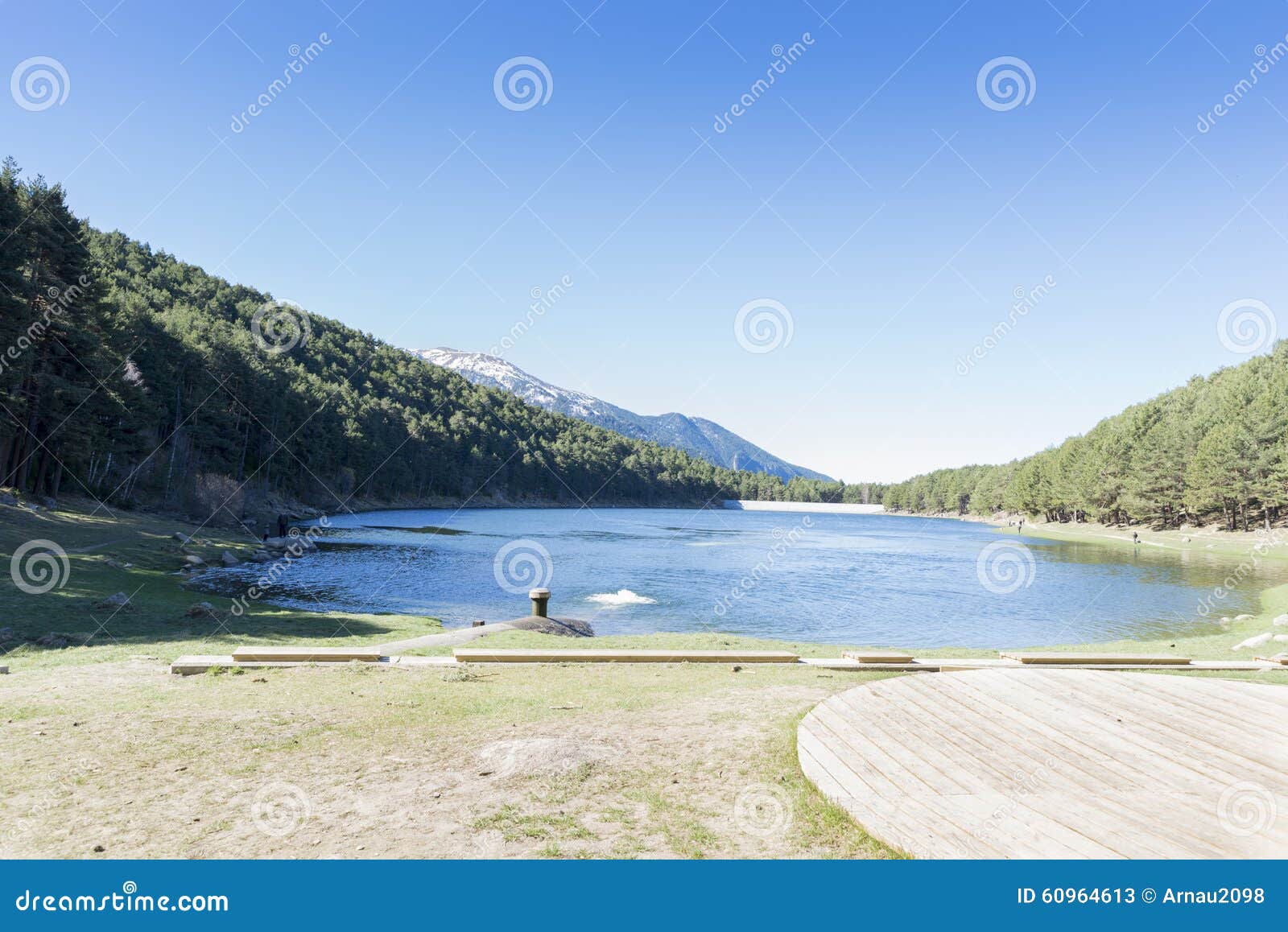 Lake of Engolasters stock image. Image of beauty, countryside - 60964613