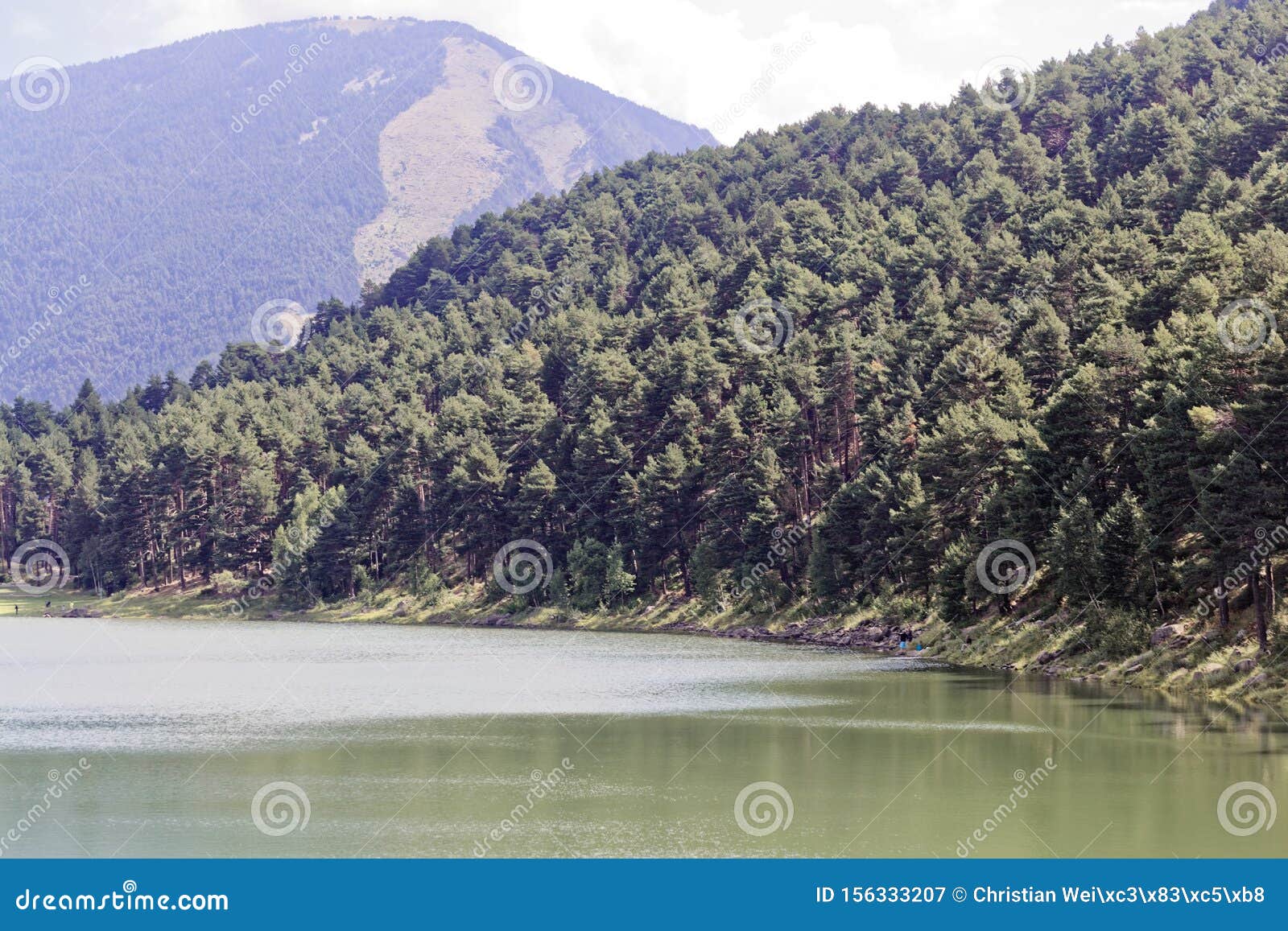The Lake Engolasters in Andorra Stock Image - Image of high, encamp ...
