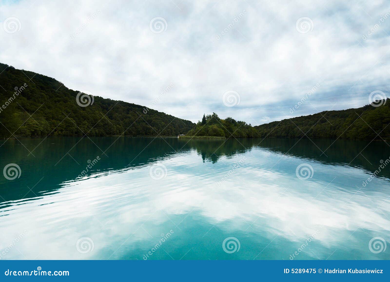 A lake in the forest stock image. Image of panorama, remote - 5289475
