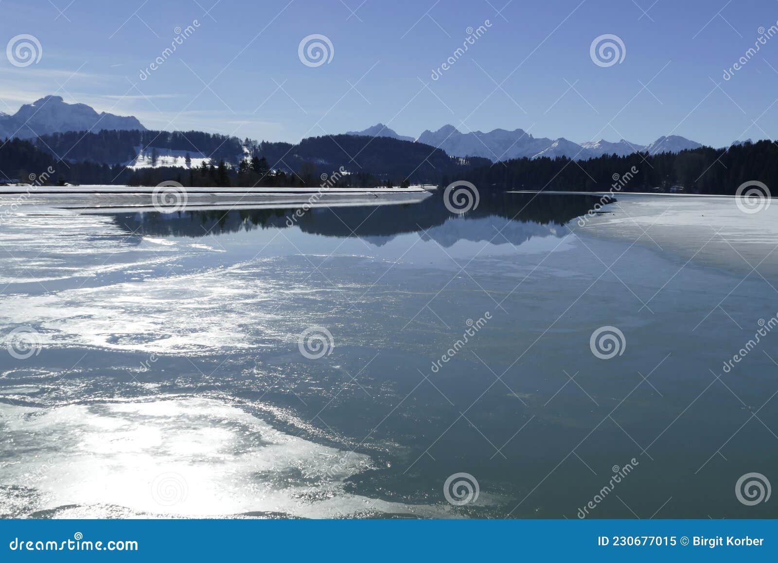 Lake Forggensee in Bavaria, Germany Stock Image - Image of nature ...