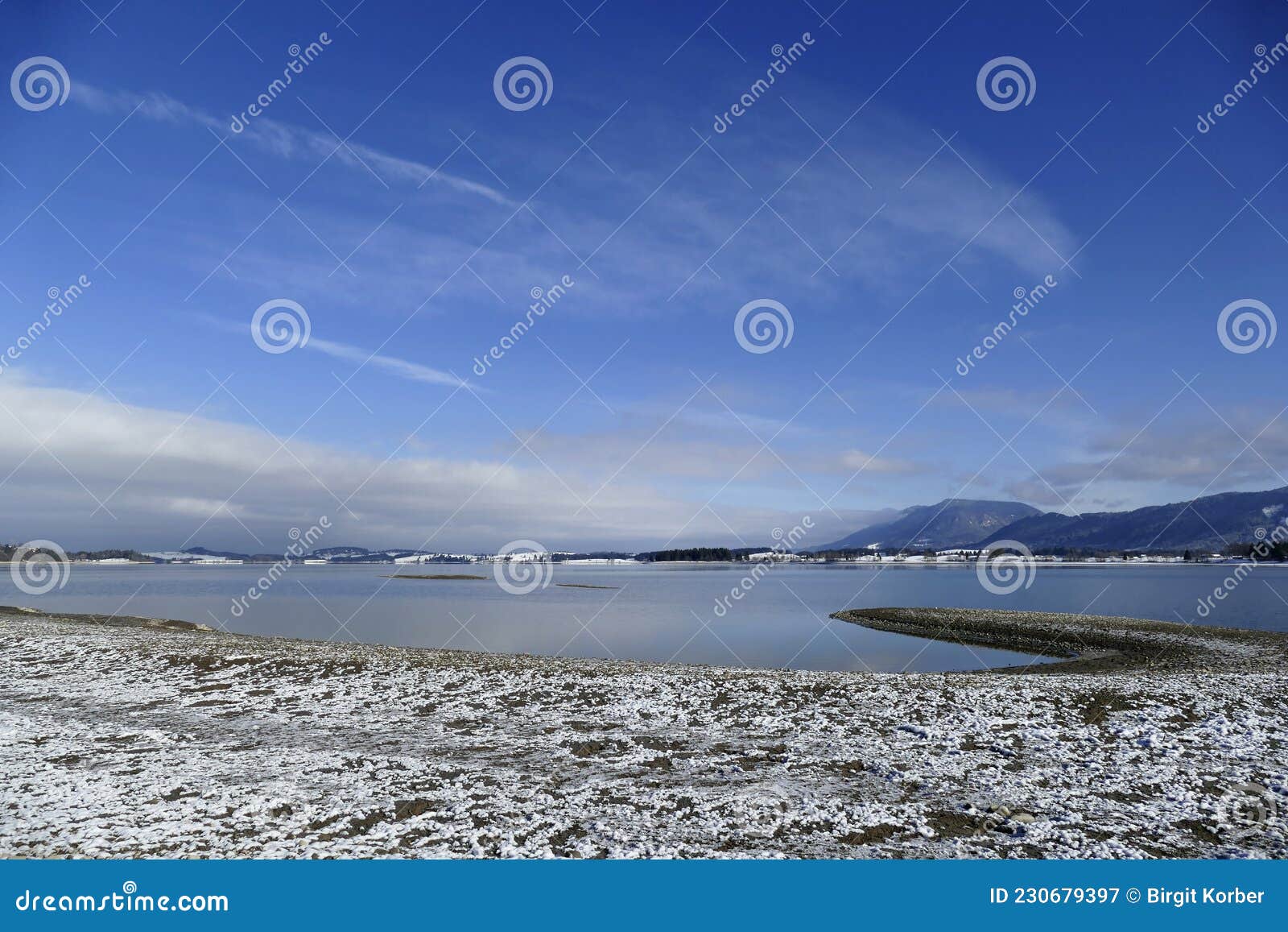 Lake Forggensee in Bavaria, Germany Stock Image - Image of travel, hike ...