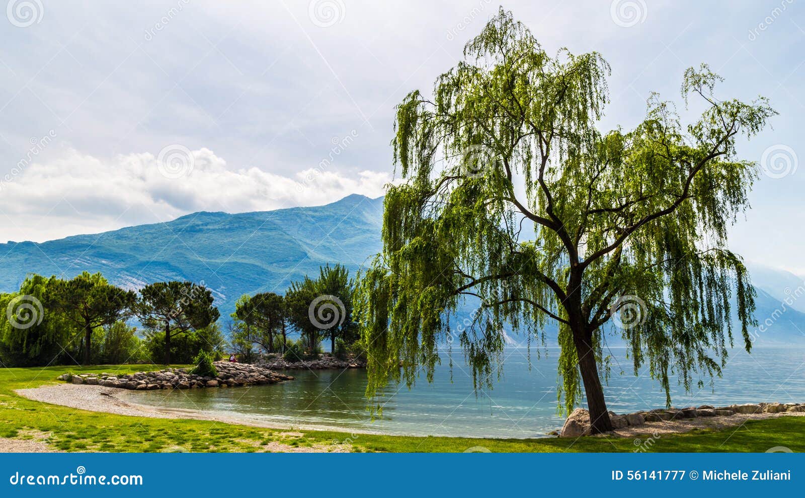 Lake of Garda, italy stock image. Image of panorama, nature - 56141777
