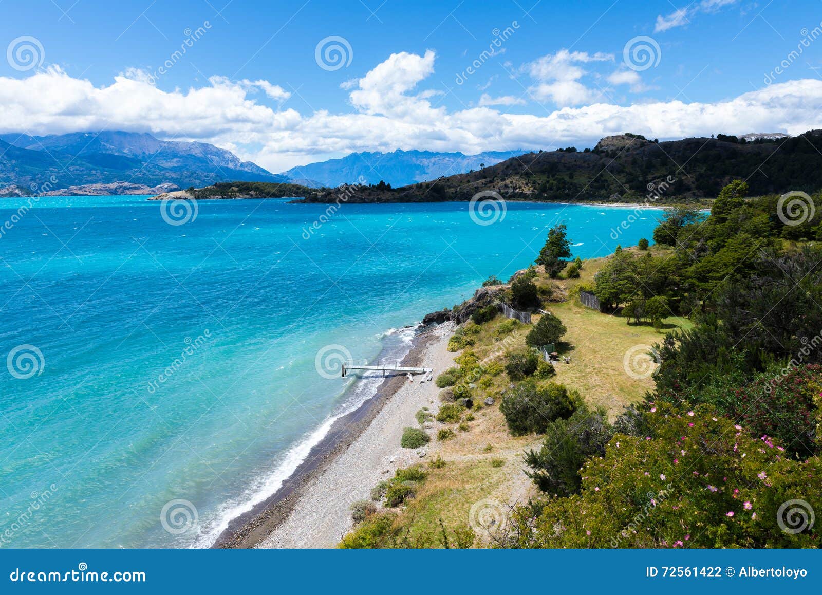 Lake General Carrera in Chile Stock Photo - Image of carrera, mountain ...