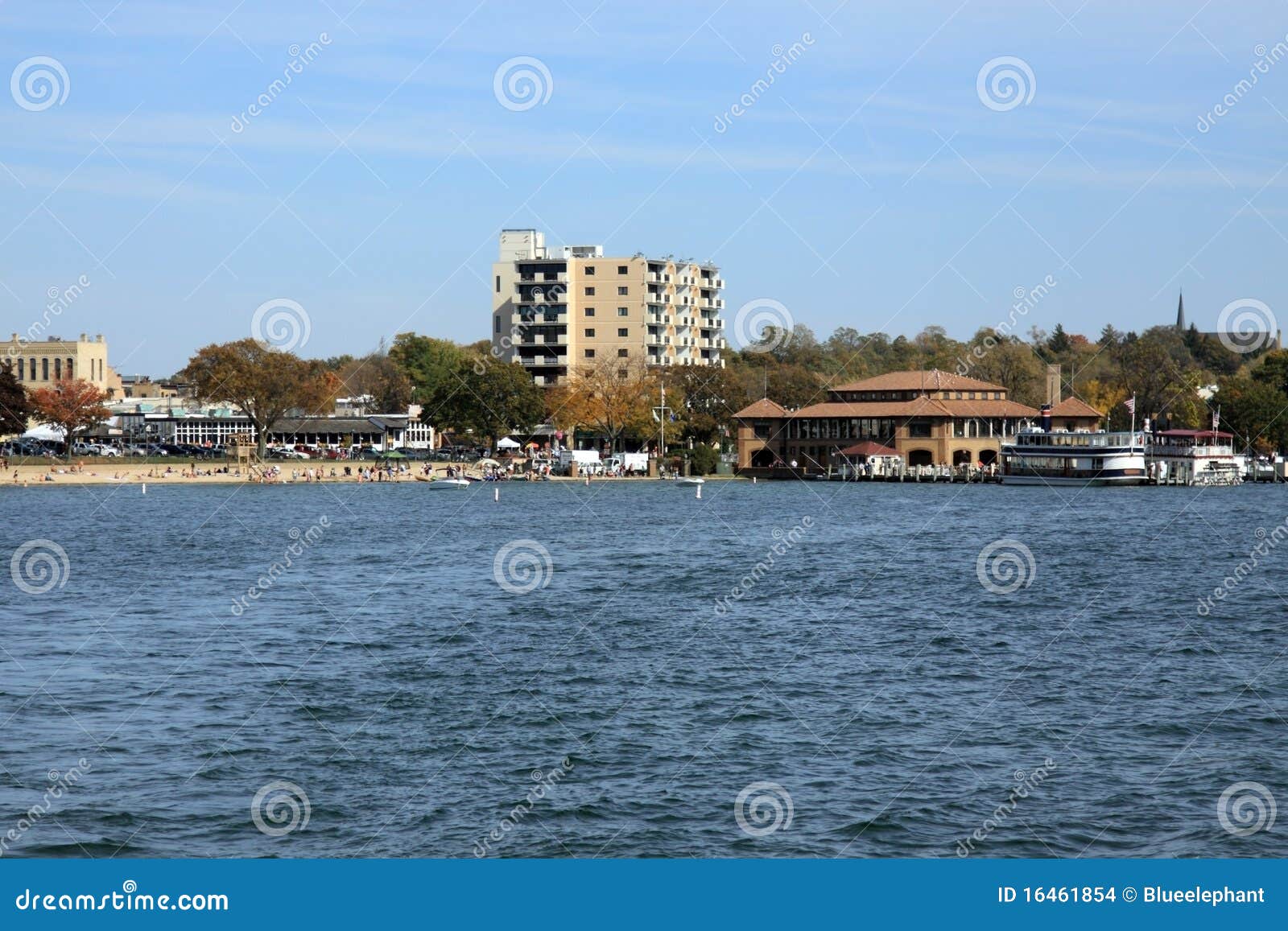 Lake Geneva, Wisconsin USA stock photo. Image of lake - 16461854