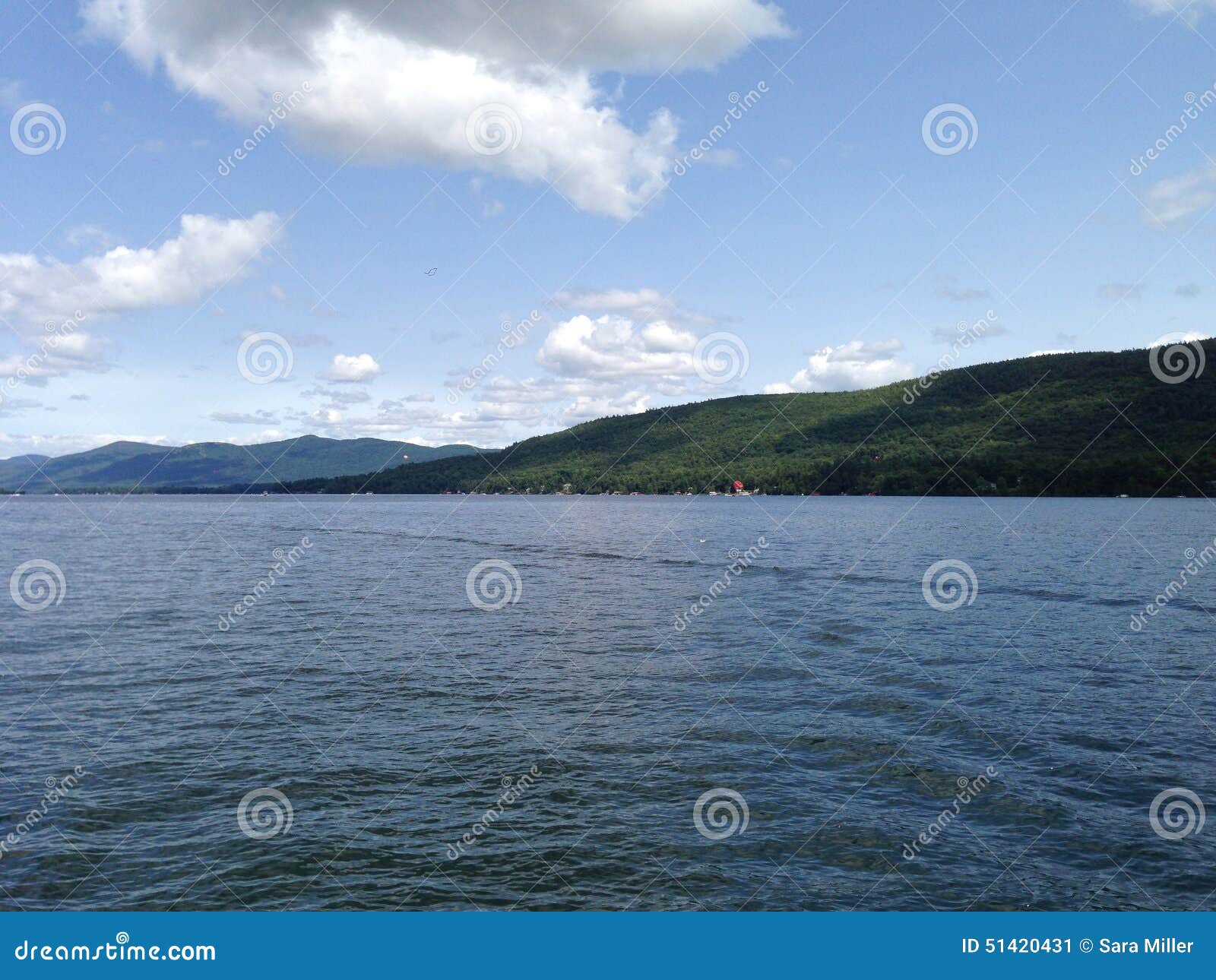 Lake George Landscape stock image. Image of clouds, landscape - 51420431