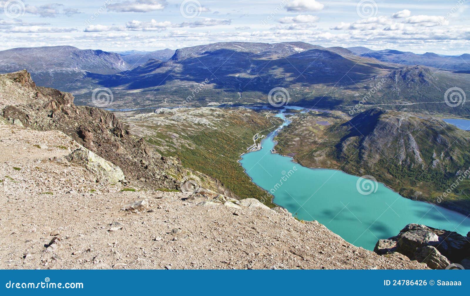 The lake Gjende in Norway stock photo. Image of peaceful - 24786426