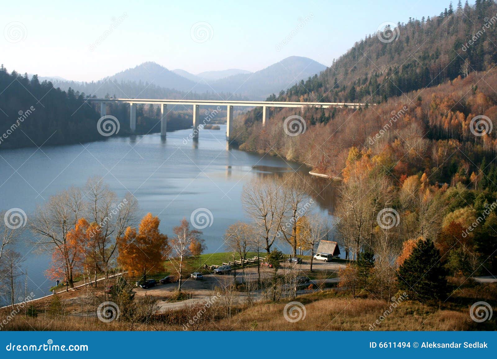 Lake in Gorski Kotar stock photo. Image of gorski, crossing - 6611494