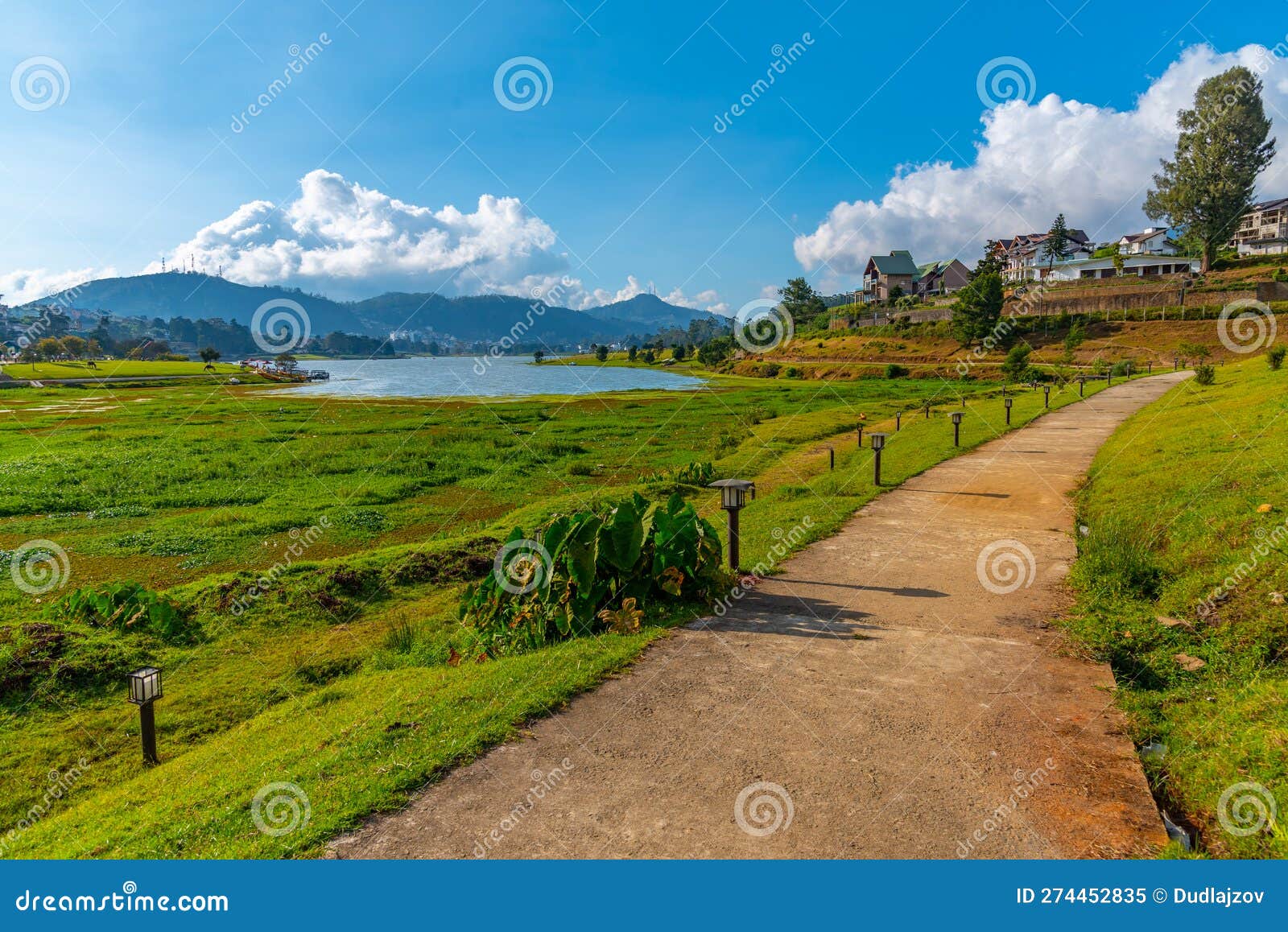 Lake Gregory at Nuwara Eliya, Sri Lanka Stock Image - Image of park ...