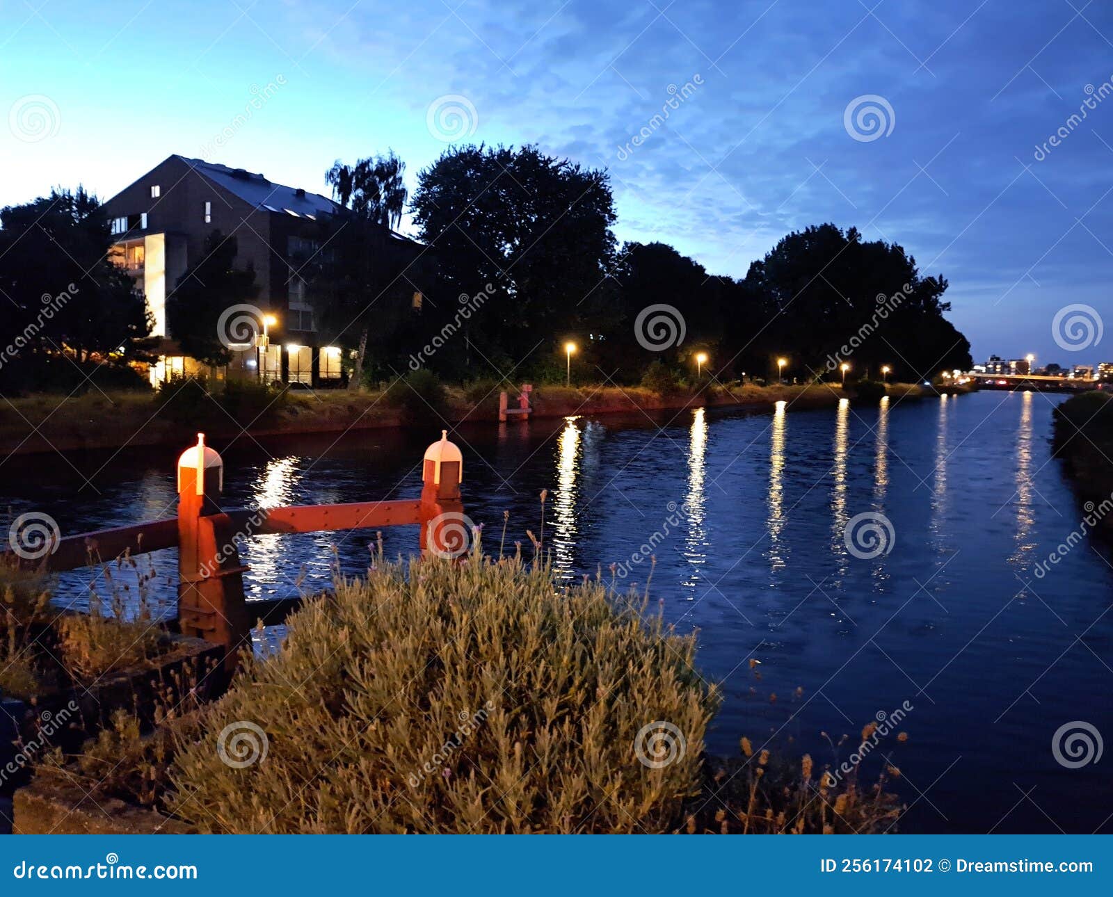 Lake in Groningen stock photo. Image of groningen, sunset - 256174102
