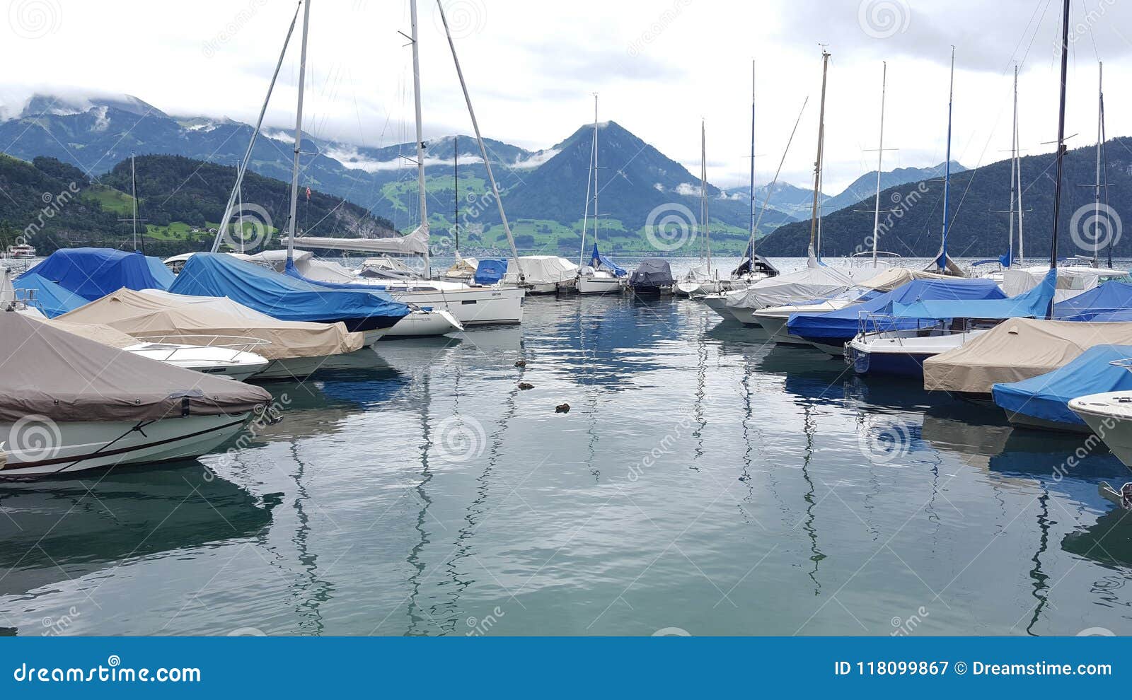 Lake harbour stock image. Image of view, mountain, harbour - 118099867