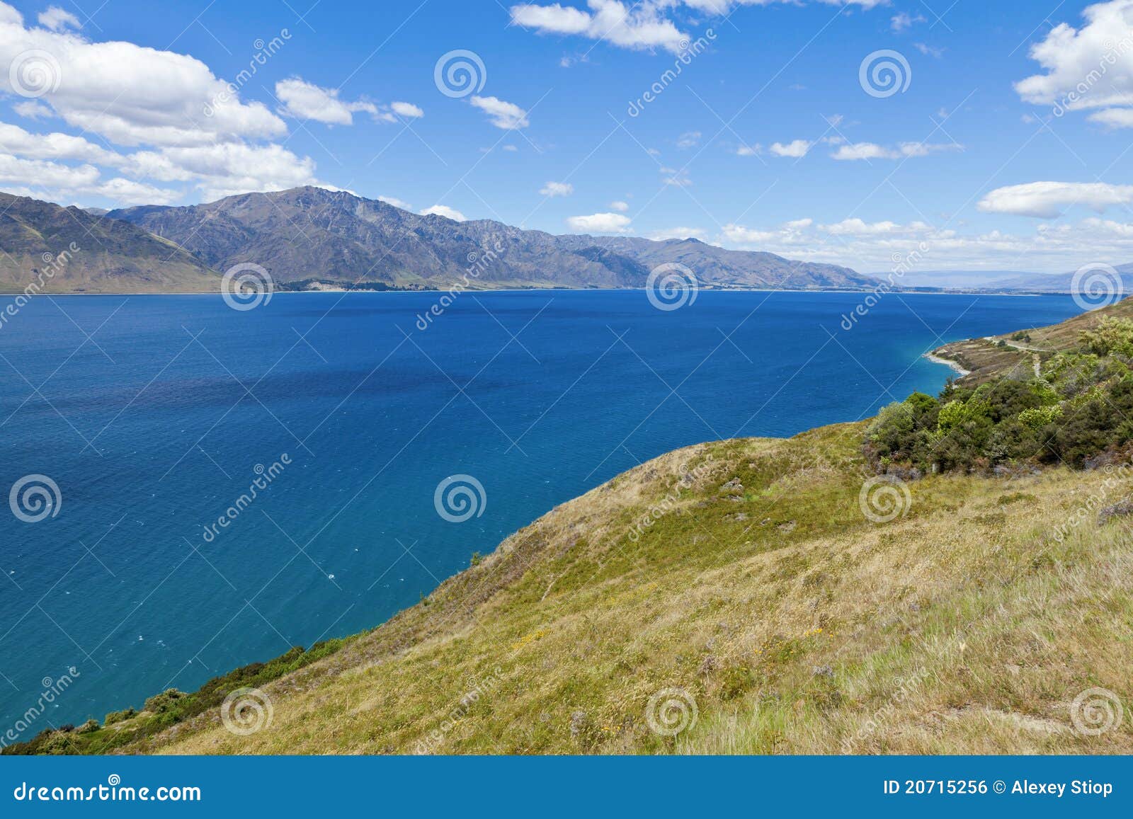 Lake Hawea stock photo. Image of shore, south, hawea - 20715256