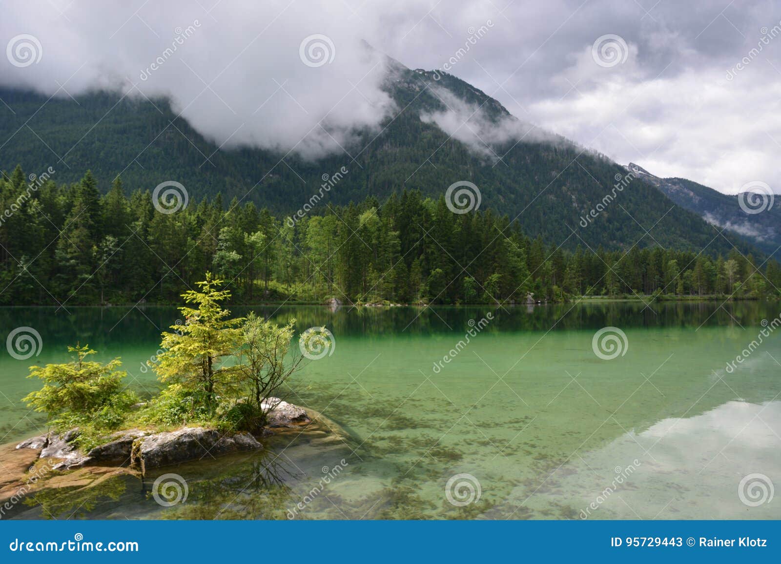 Lake Hintersee stock image. Image of ramsau, destinations - 95729443