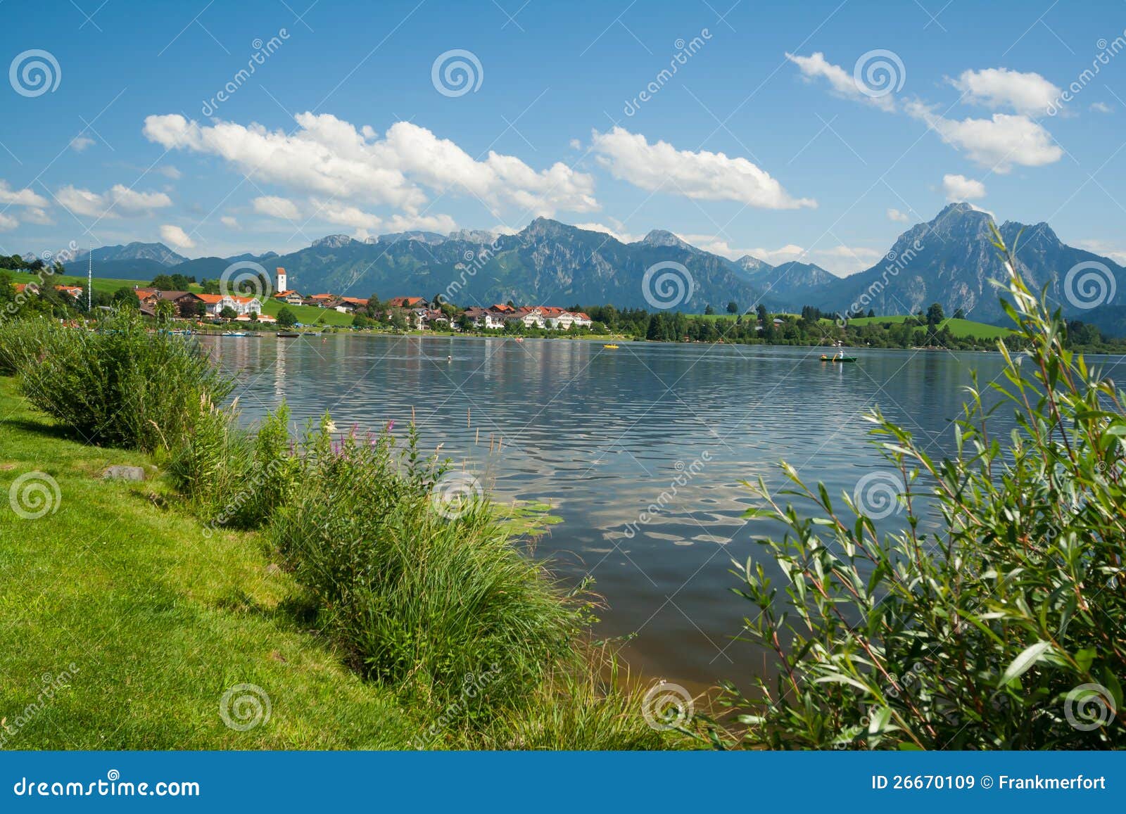 Lake Hopfensee stock image. Image of hiker, lake, environment - 26670109