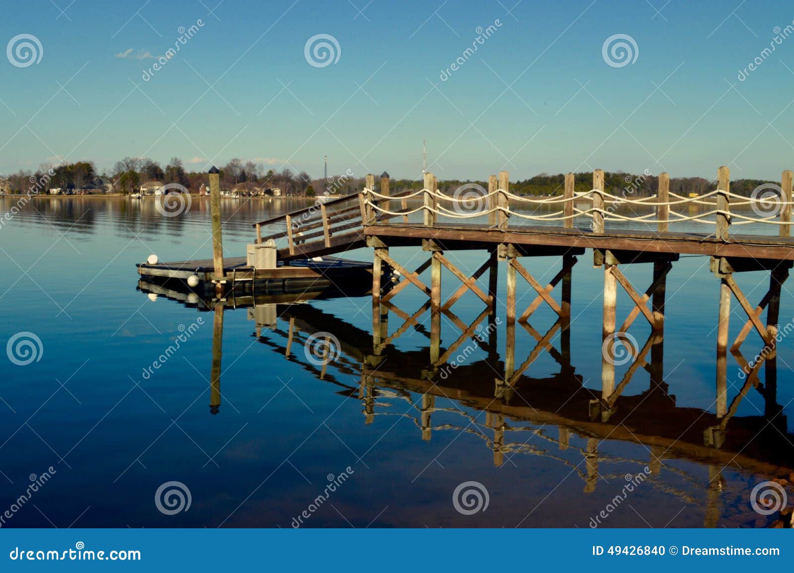 Lake house dock stock photo. Image of lake, water, shore - 49426840