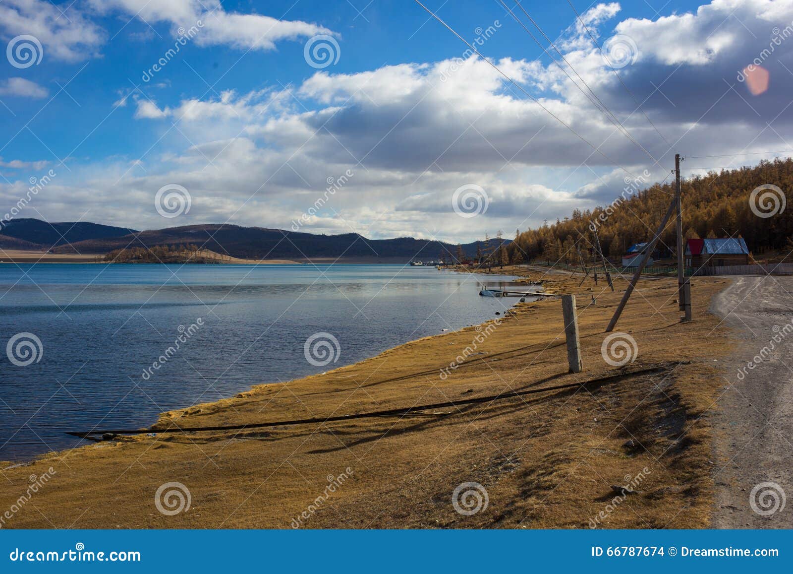 Lake Hovsgol in Mongolia stock photo. Image of culture - 66787674