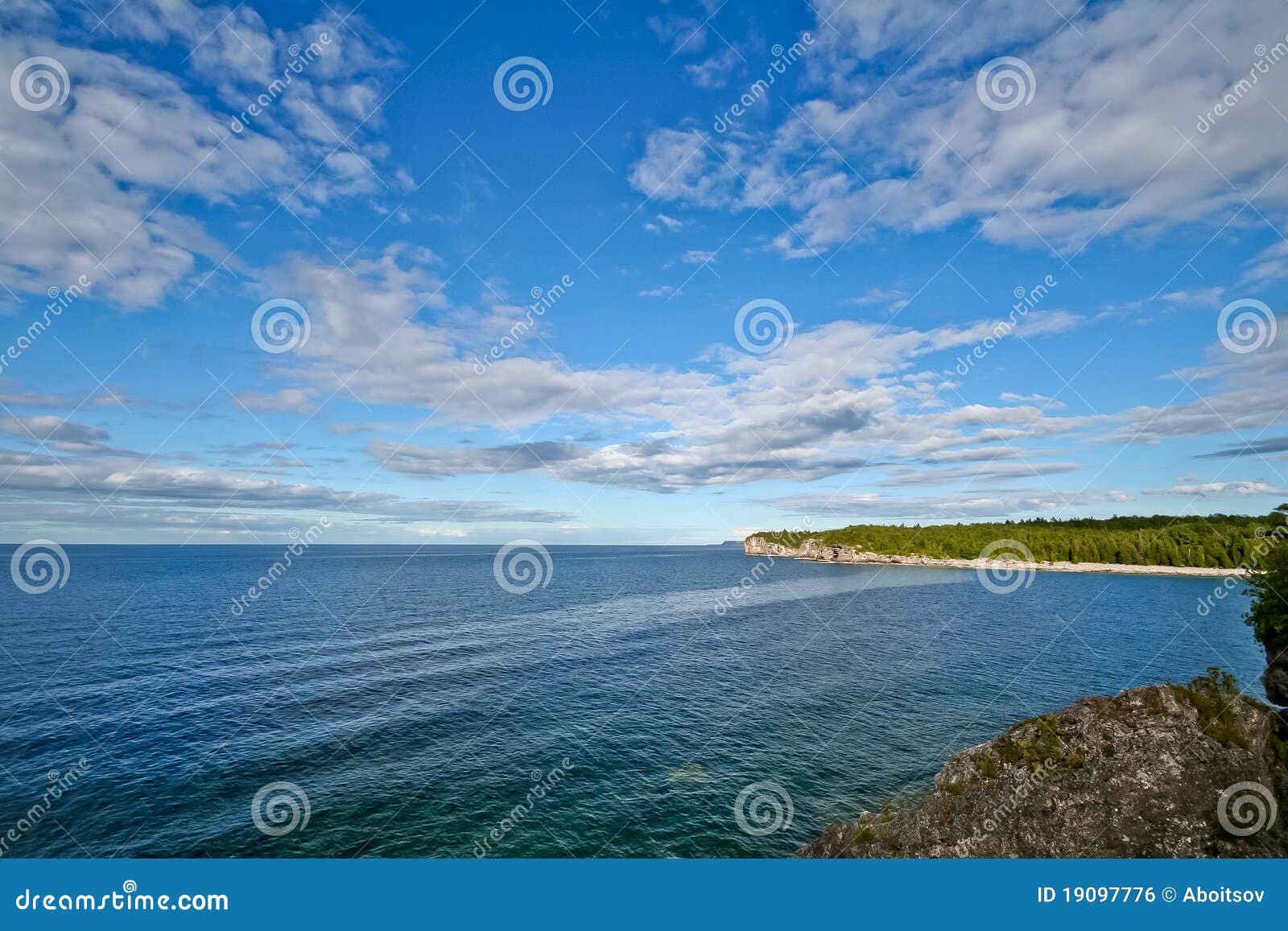 Lake Huron shore stock photo. Image of coastline, rocks - 19097776