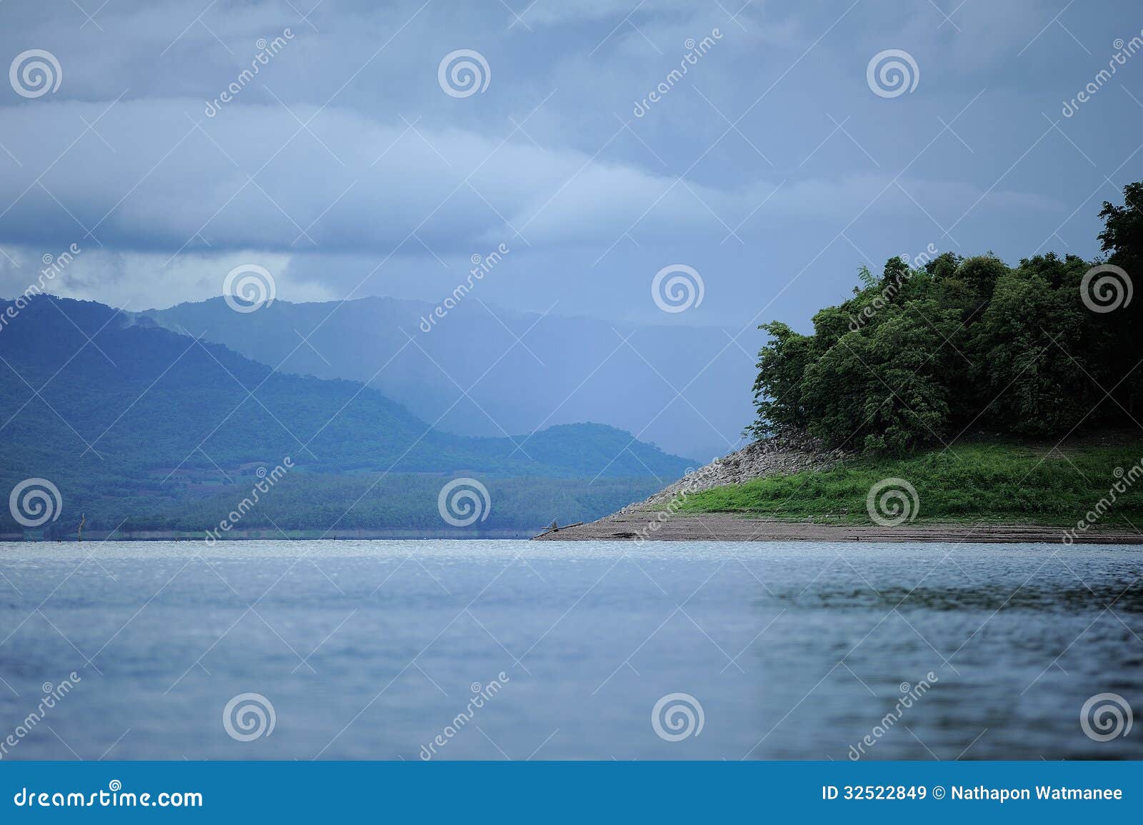 Lake. stock image. Image of natural, beautiful, land - 32522849