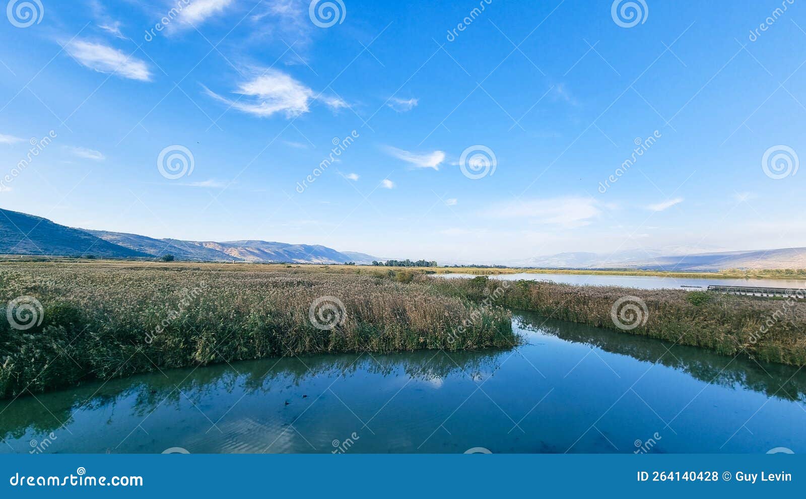 A Lake in Israel Hulla Valley Stock Photo - Image of lake, cloud: 264140428