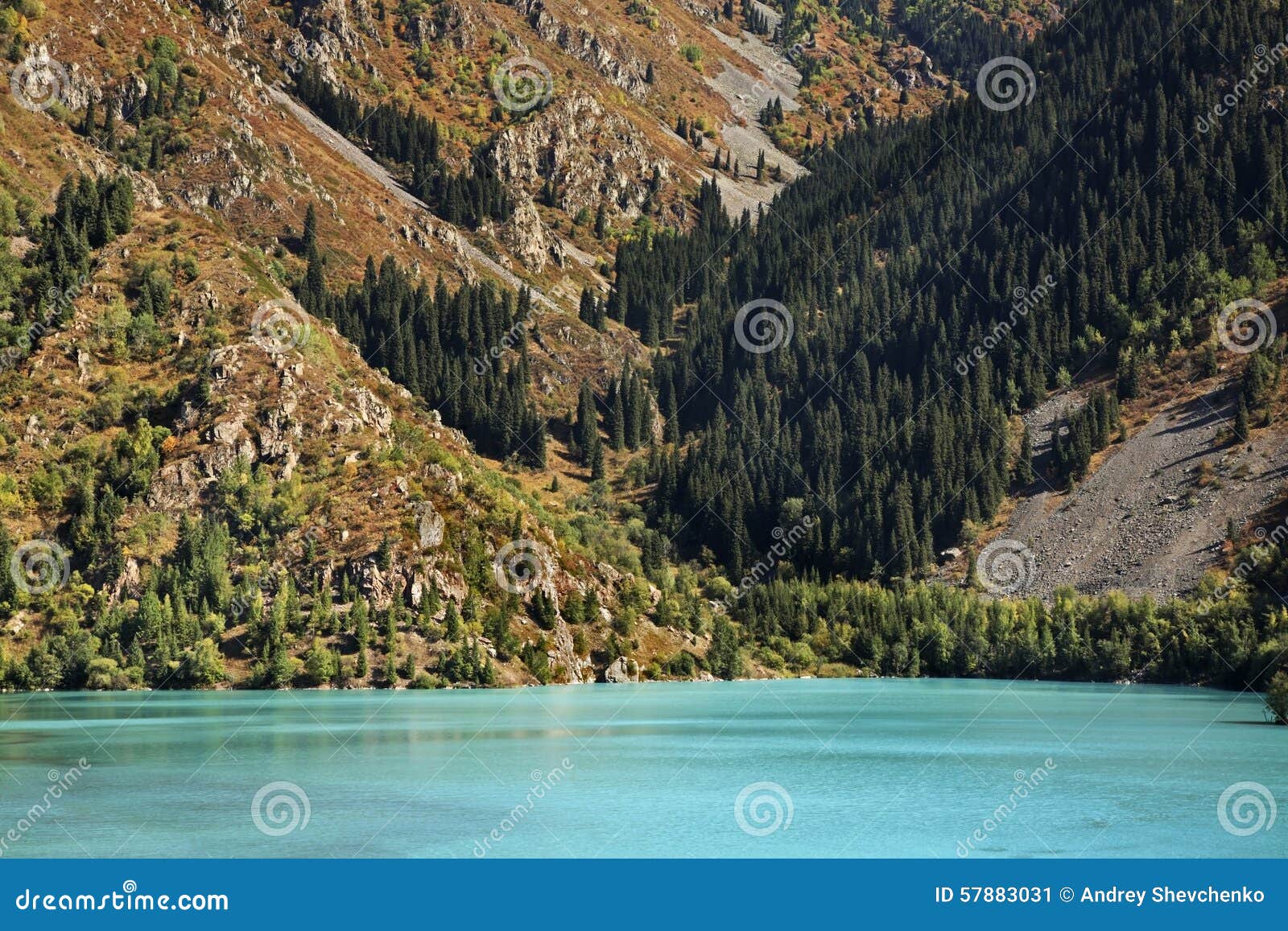 Lake Issyk in Issyk Canyon. Kazakhstan Stock Image - Image of nature ...